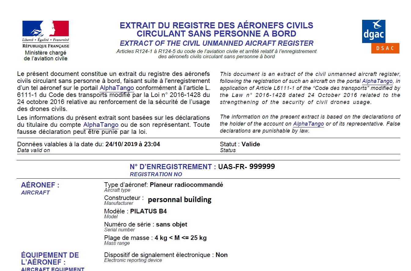 Flying your models in France – What you must know – Finesse Plus